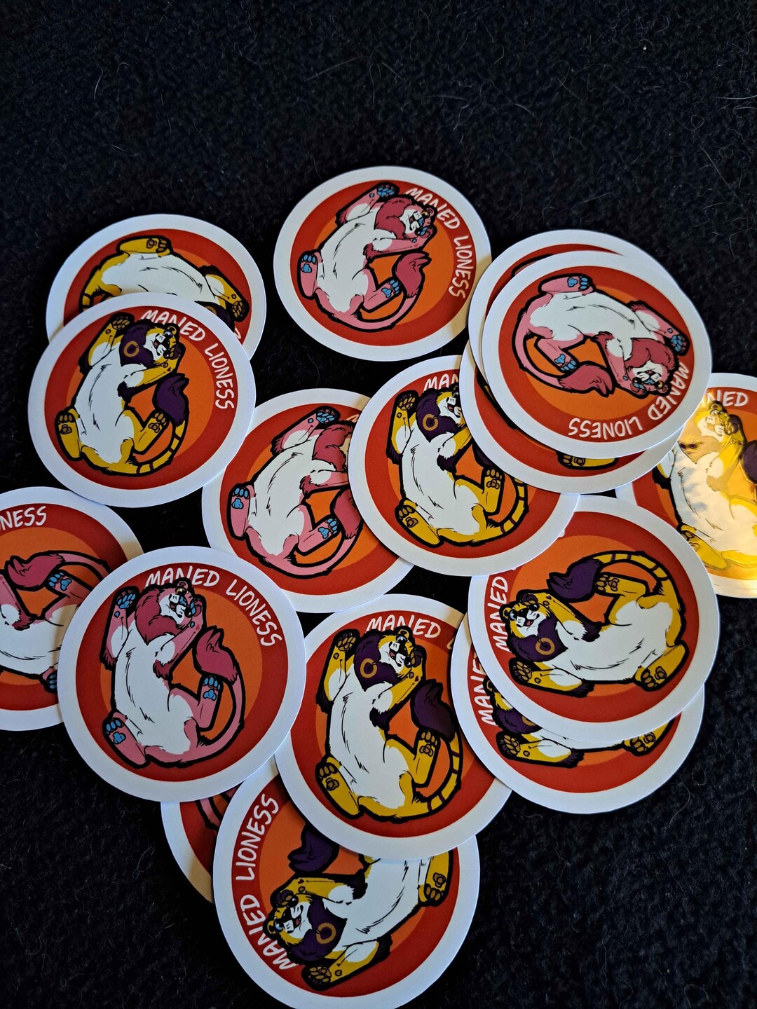 Maned Lionness Pride Stickers - Trans Female/fem & Intersex Pride - Etsy