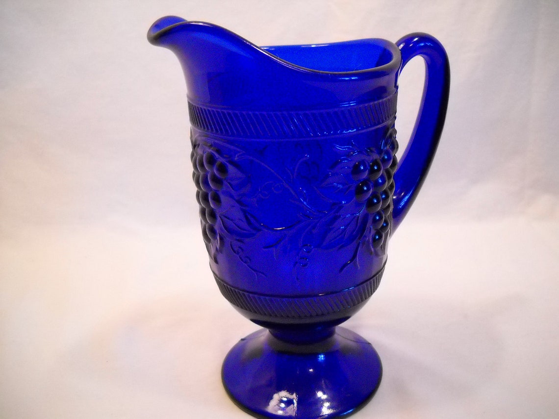 Vintage Cobalt Blue Pitcher | Etsy Vintage Cobalt Blue Pitcher | Etsy