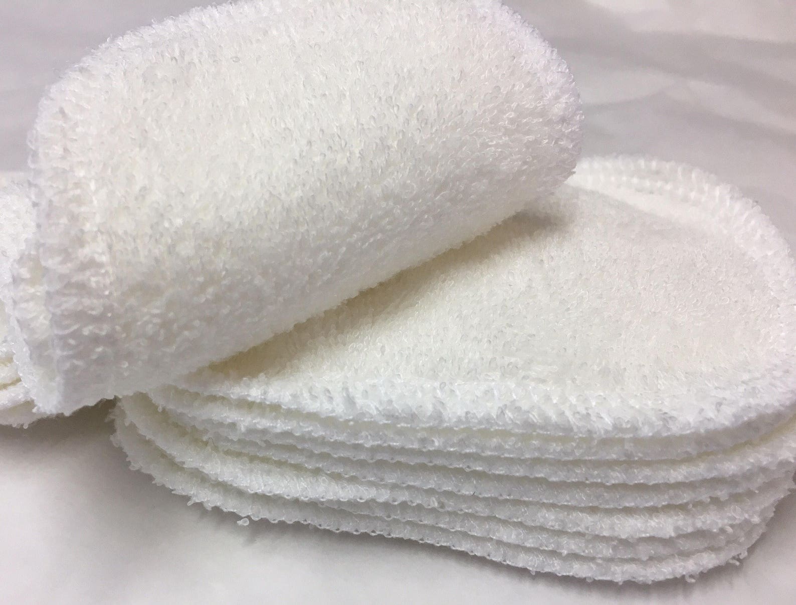 Bamboo Terry Make-up Remover Pads, Set of 14, Organic Eye Wipe, Pick ...