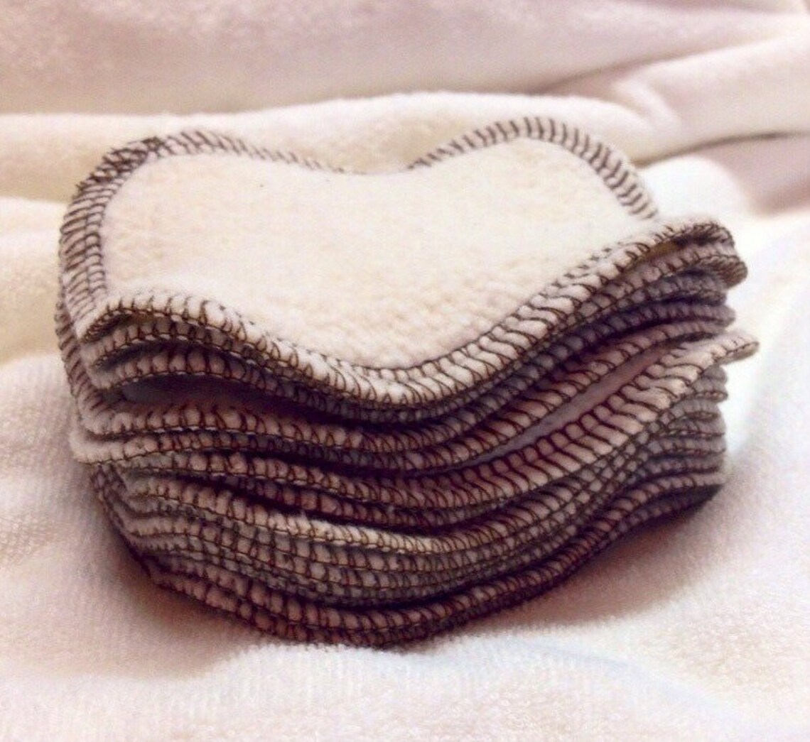 Bamboo Hemp Fleece Makeup Remover Pads Set of 14 Organic - Etsy