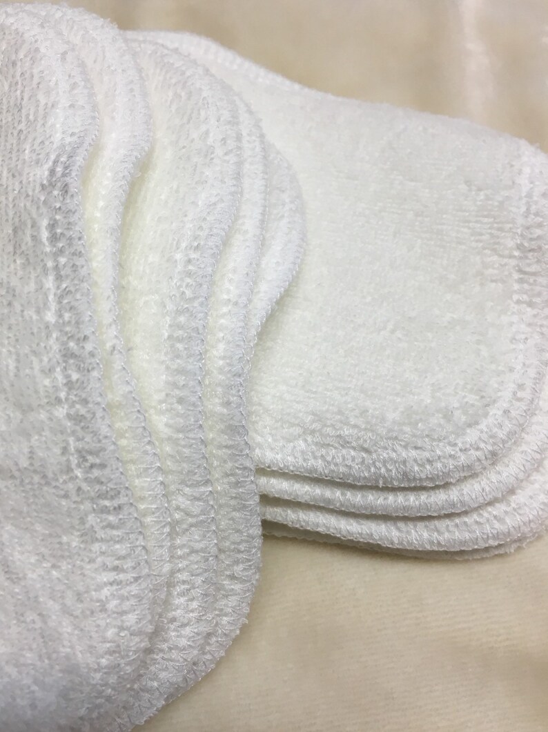 Double Layer Bamboo Terry Small Face Wipes Organic Make-up | Etsy