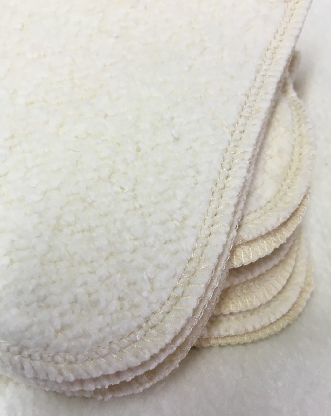 Hemp Fleece Wipes, 7x7" (18x18cm), Soft Thick Organic Washcloths, Hemp ...