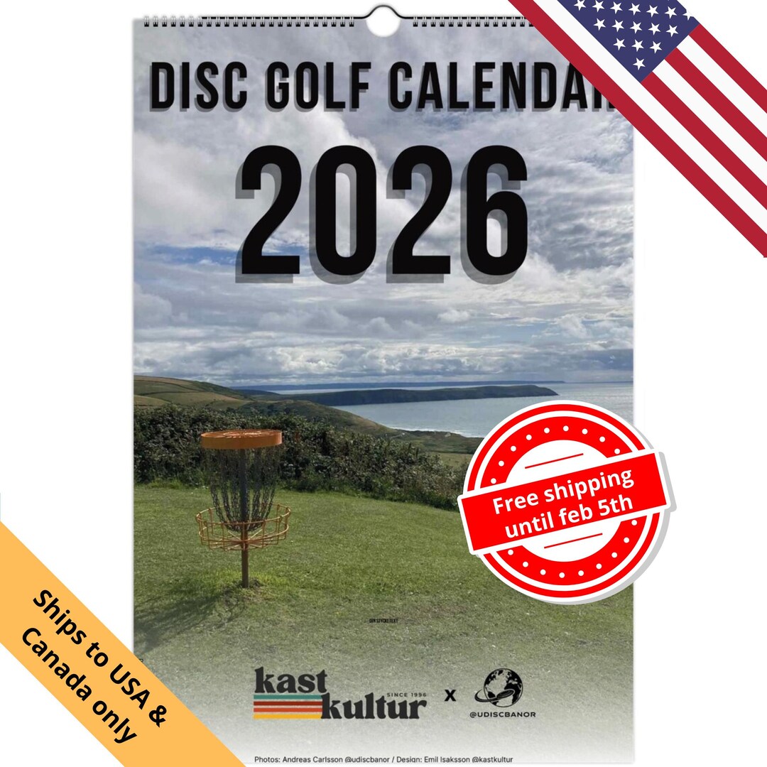 Disc Golf Calendar 2026 – USA Edition | Plan Your Season | Gift - Etsy UK