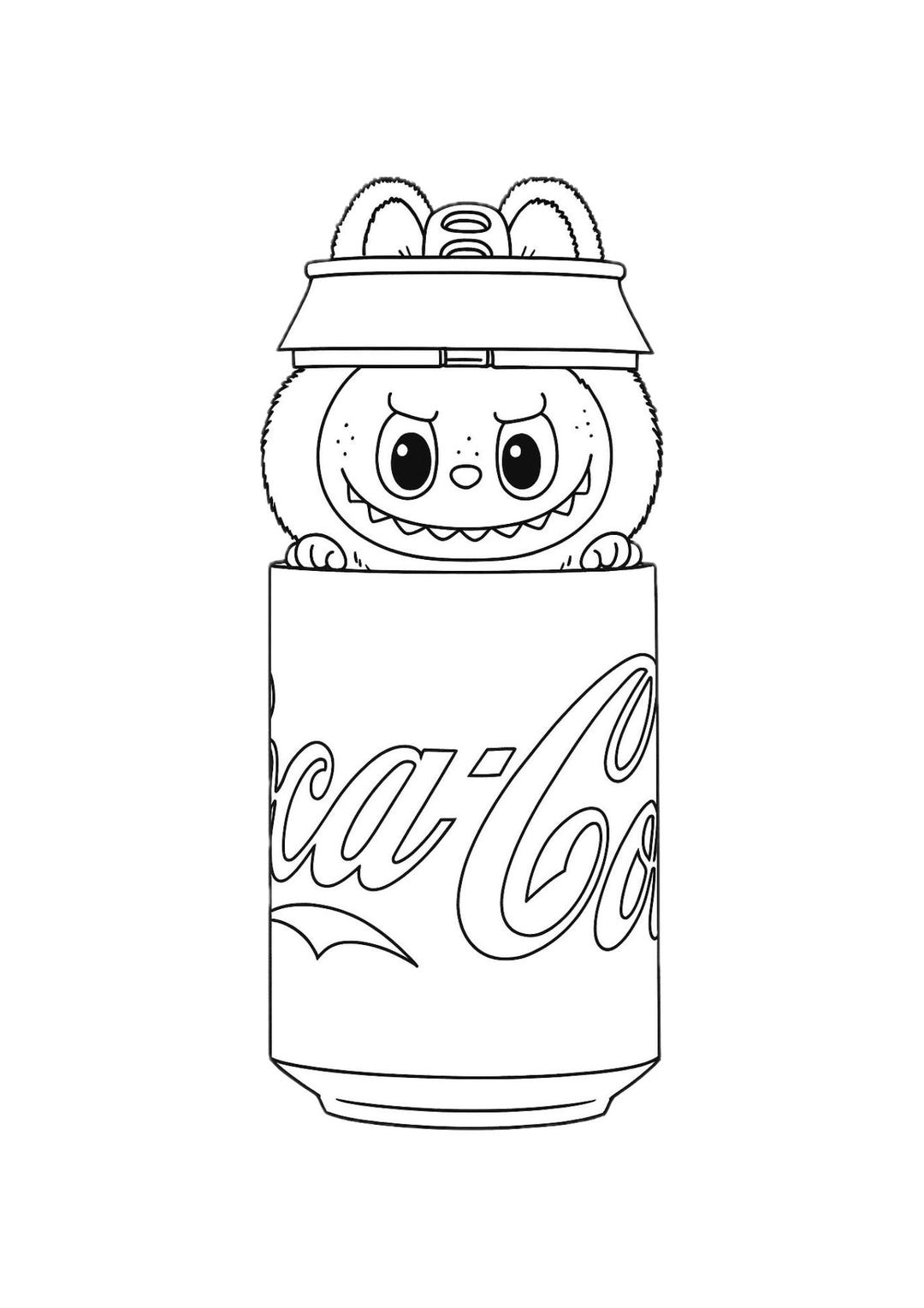 Labubu Coloring Book | Cute Digital Coloring Pages PDF | Fun Printable ...