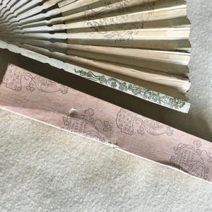 Antique French Paper Fan With Original Box - Etsy