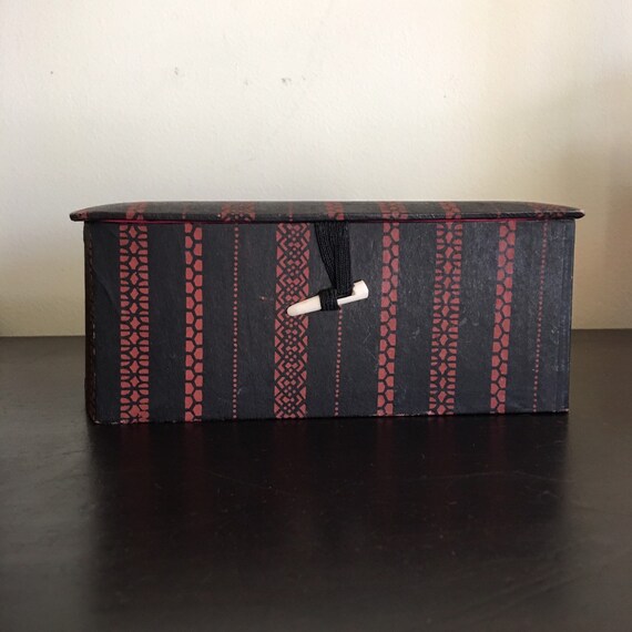 Vintage Japanese Paper Box / Hand Made Paper Box / Japanese | Etsy
