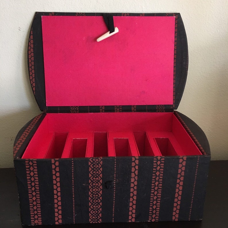 Vintage Japanese Paper Box / Hand Made Paper Box / Japanese | Etsy