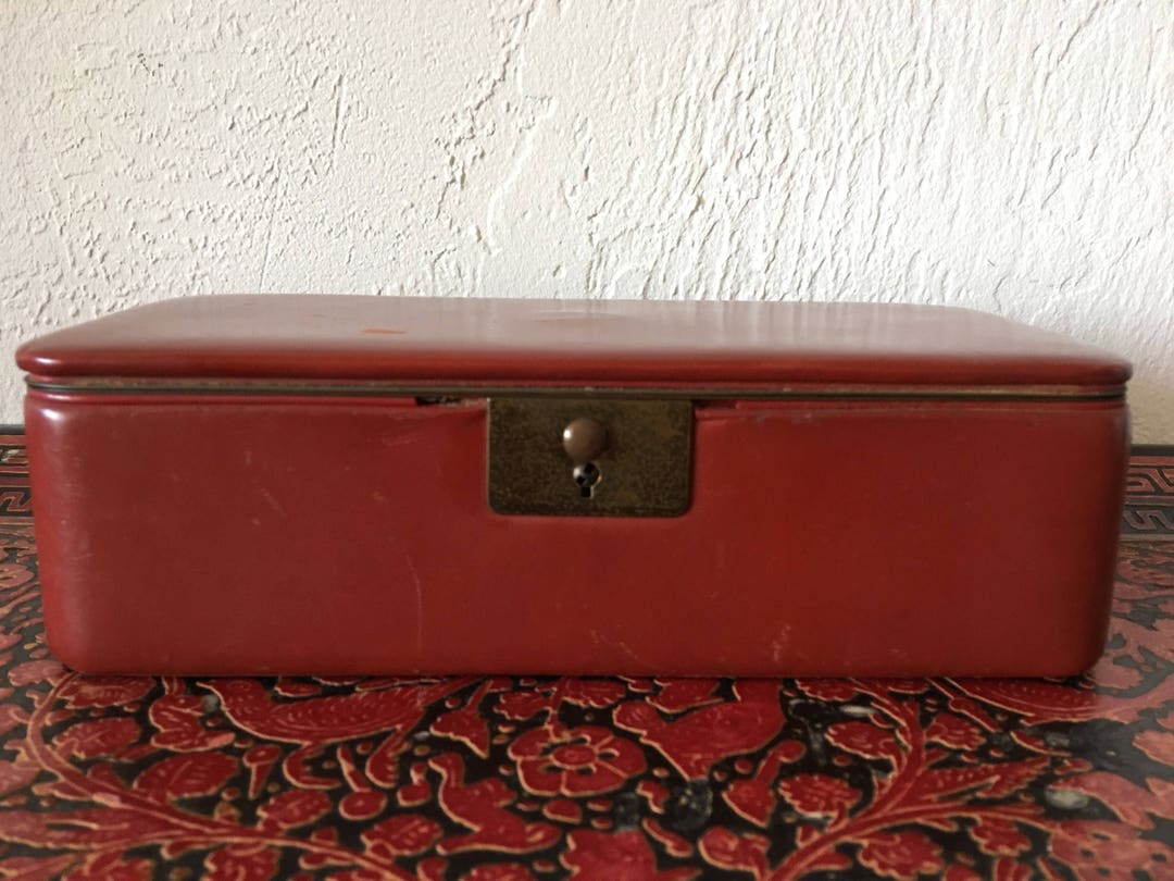 Vintage Red Leather German Jewelry Box Auto Kropf KG Nurnberg 1930s ...