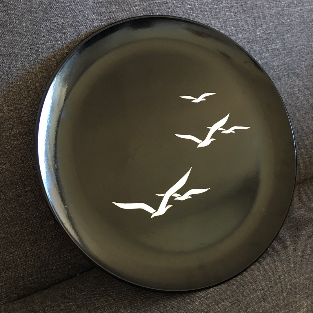 Vintage Japanese Serving Tray With Birds / Seagulls / Otagiri Original ...