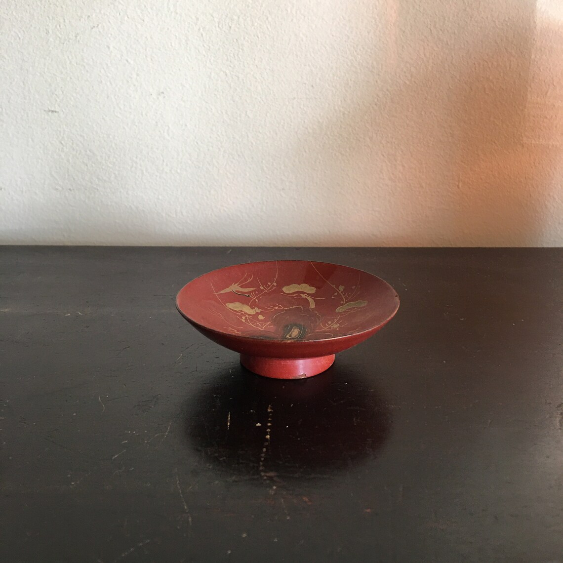 Antique Japanese Red Lacquer Dish / Japanese Wedding Ceremony - Etsy