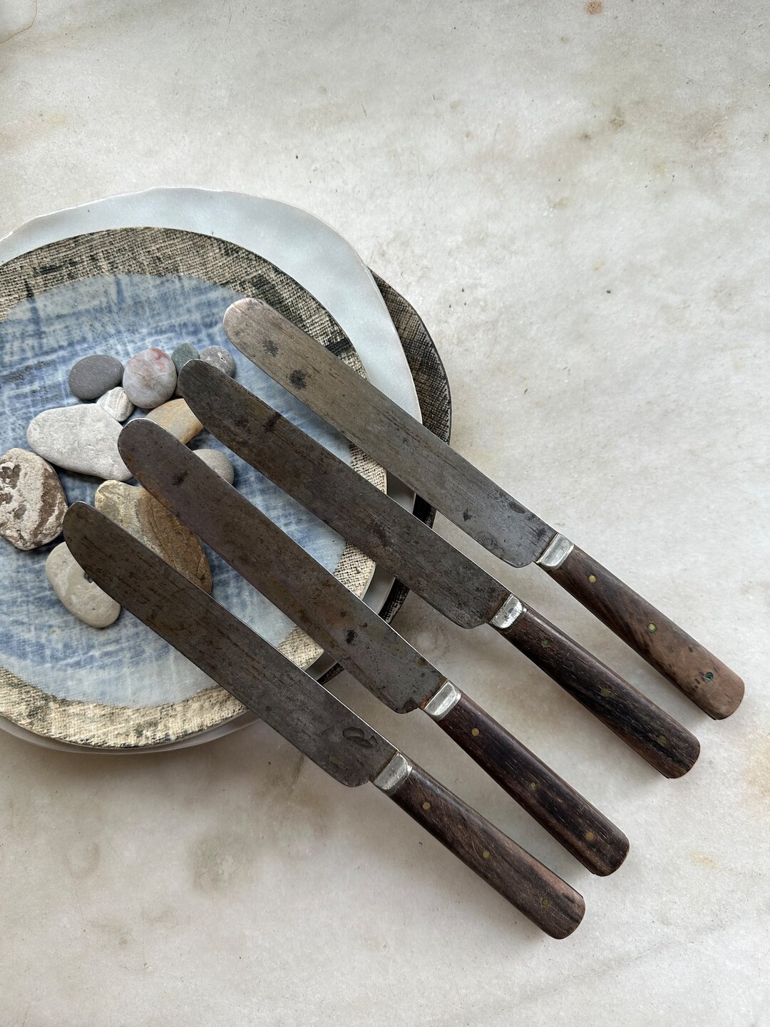Set of Four Rustic Antique Knives / 1800s Cutlery - Etsy