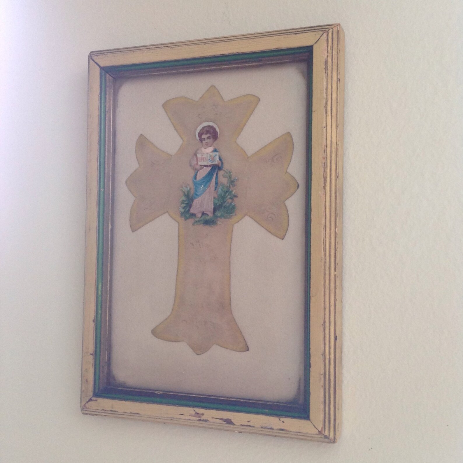 Vintage Picture Collage Baby Jesus Cross Religious Picture - Etsy