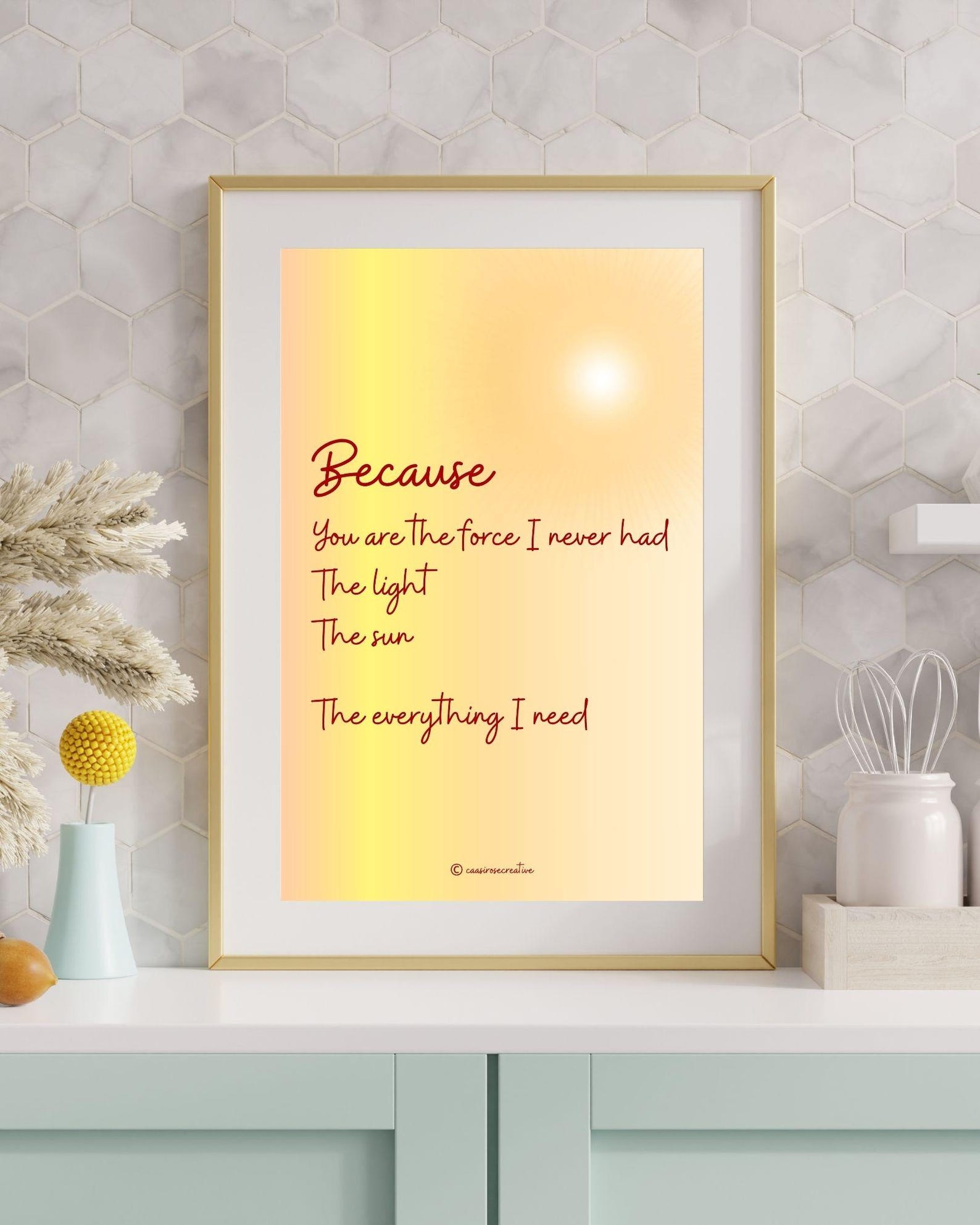 Minimalist Love Poem Print: Modern Wall Art Gift (digital Download) - Etsy