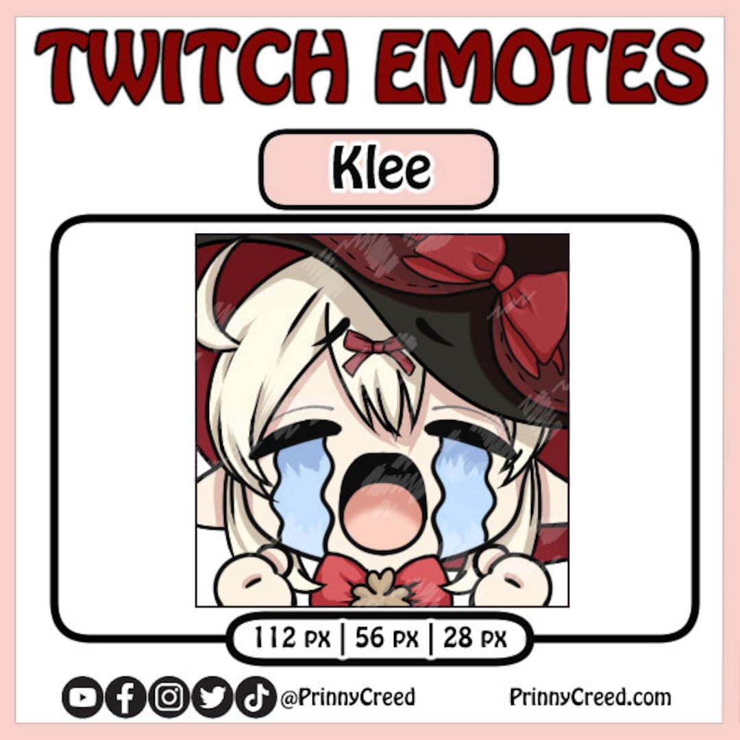 Genshin Impact Klee Blossoming Starlight Cry Emote - Twitch/discord - Etsy