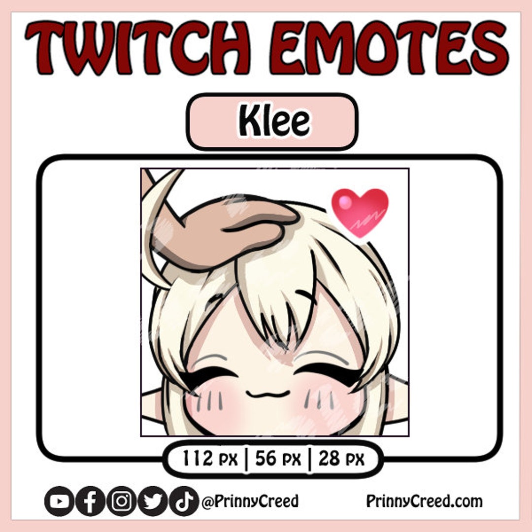 Genshin Impact Klee Headpat Emote - Twitch/discord - Etsy
