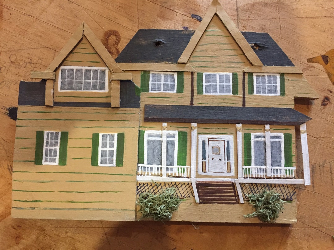 Custom Hand Painted House Ornament - Etsy