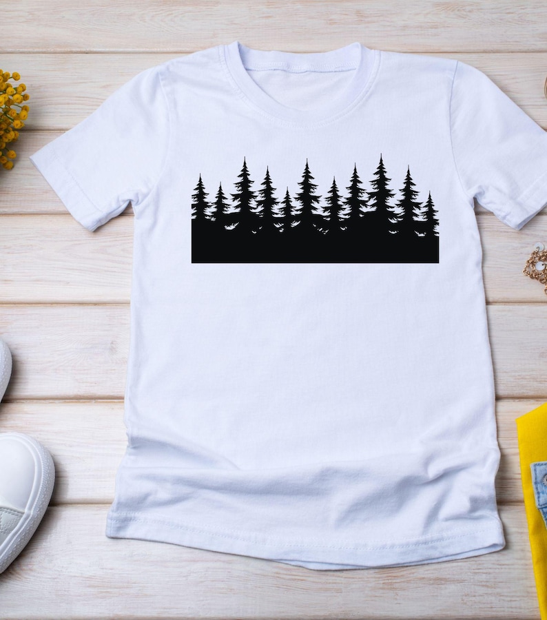 Forest Landscape SVG Bundle: Rustic Nature Vector Cut Files (digital ...