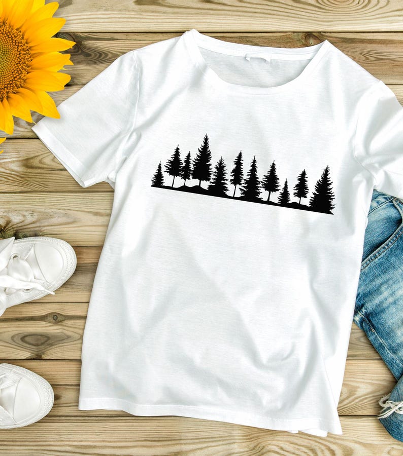 Forest Landscape SVG Bundle: Rustic Nature Vector Cut Files (digital ...