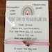 PERSONALIZED First Day of Kindergarten, Rainbow Mommy and Me Bracelets ...