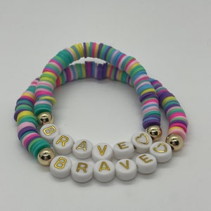 PERSONALIZED First Day of Kindergarten, Rainbow Mommy and Me Bracelets ...