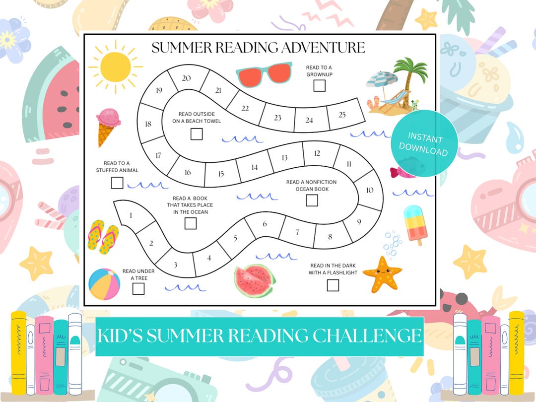 Kid Summer Reading Challenge, Summer Reading Challenge PDF, Book ...