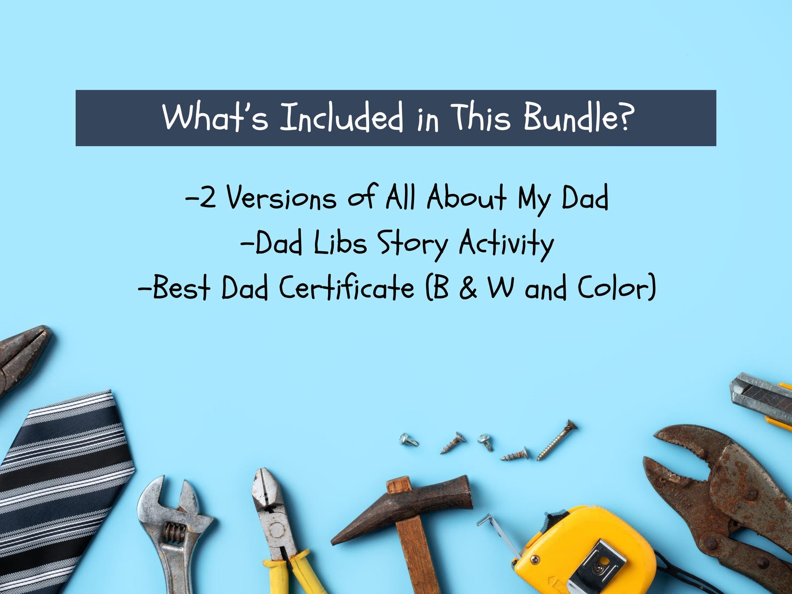 Father's Day Gift Printable: All About My Dad Activity, Father's Day ...
