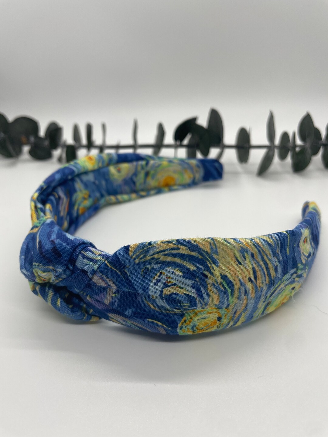 Starry Night Top Knot Headband, No Headache Knotted Headbands, Starry ...
