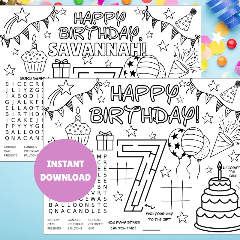 6 7 Coloring Pages - Etsy