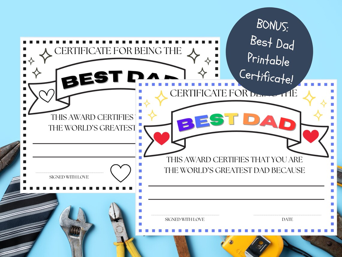 Father's Day Gift Printable: All About My Dad Activity, Father's Day ...