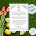 Editable Christian Easter Bunny Letter (digital Download) - Etsy
