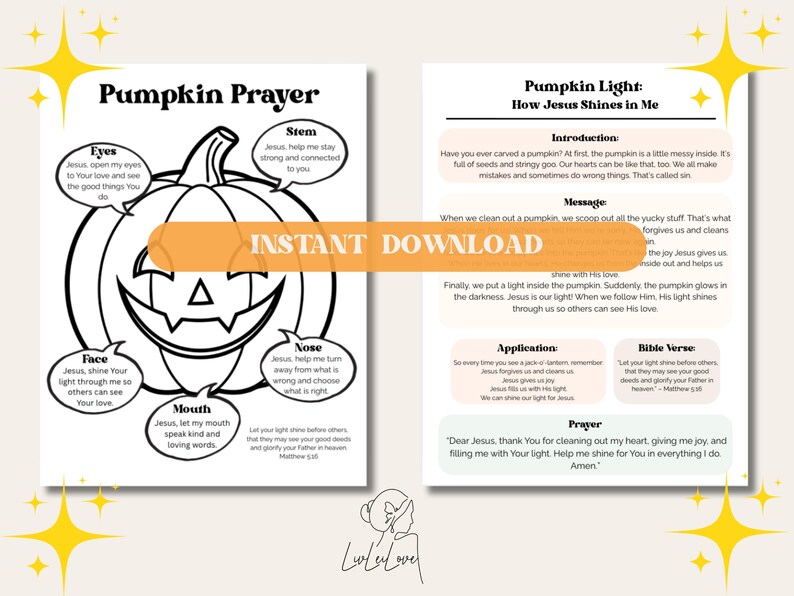 Halloween Prayer Craft, Christian Fall Craft, Sunday School Halloween ...