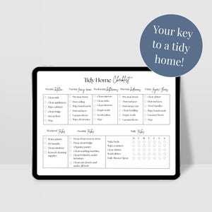 House Cleaning Checklist, Daily Cleaning Checklist, Weekly Housekeeping ...
