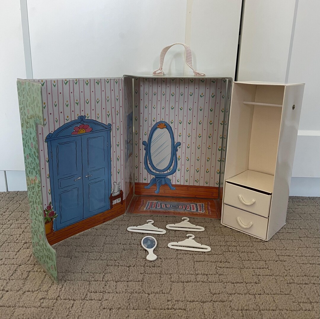 Vintage Madeline Doll Wardrobe Case With Mirror and 3 Hangers. - Etsy
