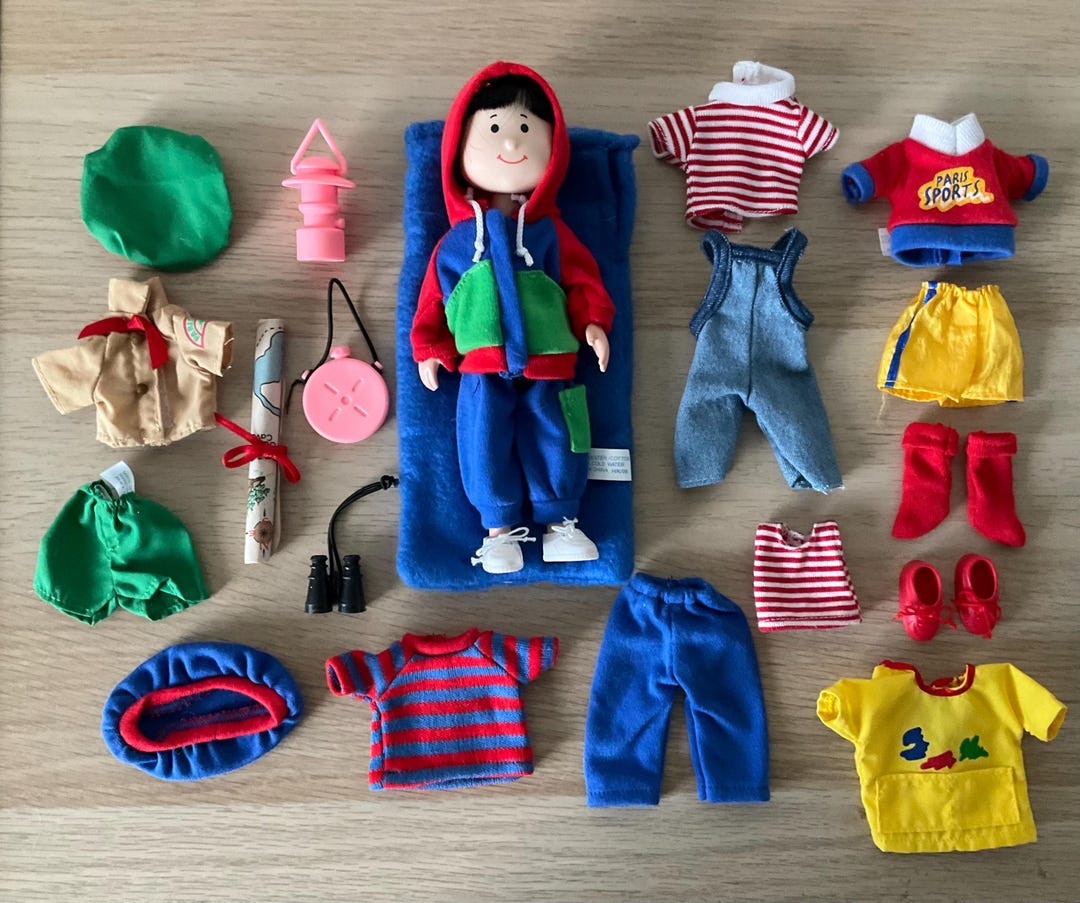 Vintage Madelines Friend Pepito 8 Inch Doll, Bad Hat With Clothing Lot ...