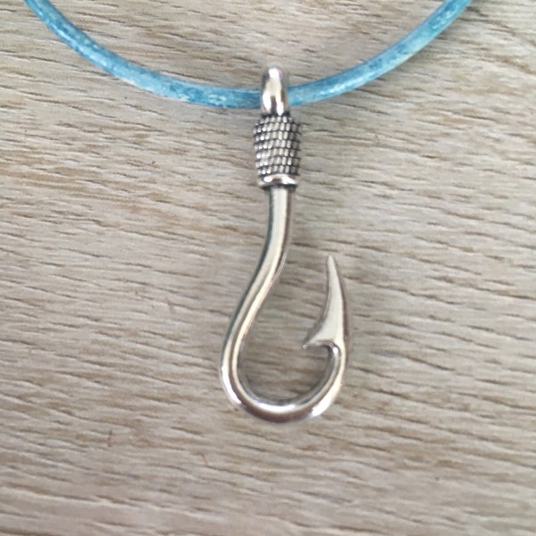 Fish Hook Pendant - Etsy