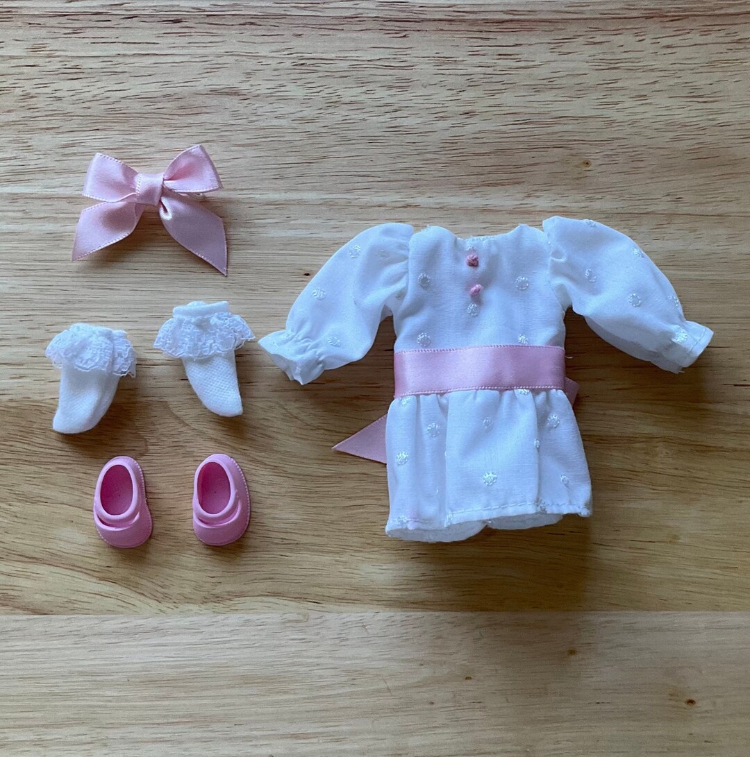 Vintage Madeline Tea Party White Dress for 8 Inch Posable Dolls. - Etsy
