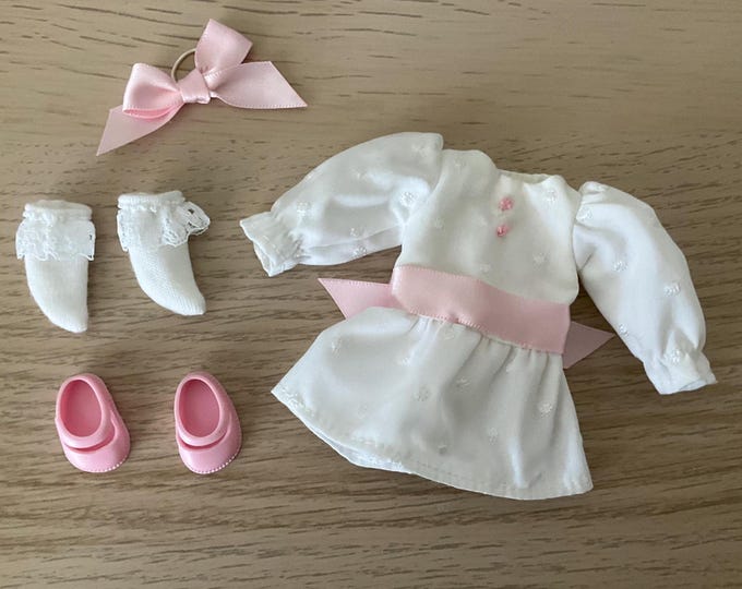 Vintage Madeline Tea Party White Dress for 8 Inch Posable Dolls. - Etsy