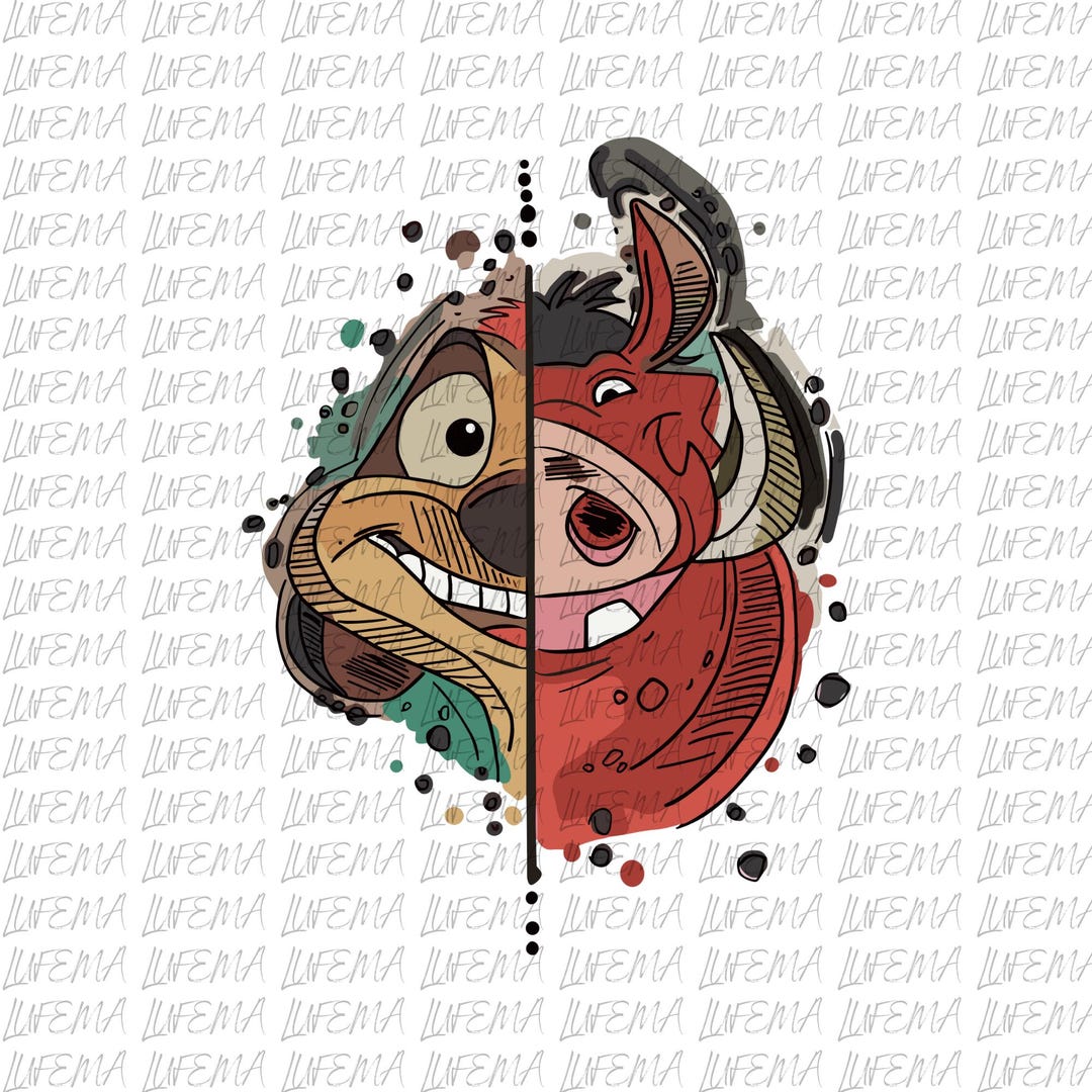 Timon and Pumbaa PNG, Disney Lion King PNG, Disney Lion King Characters ...