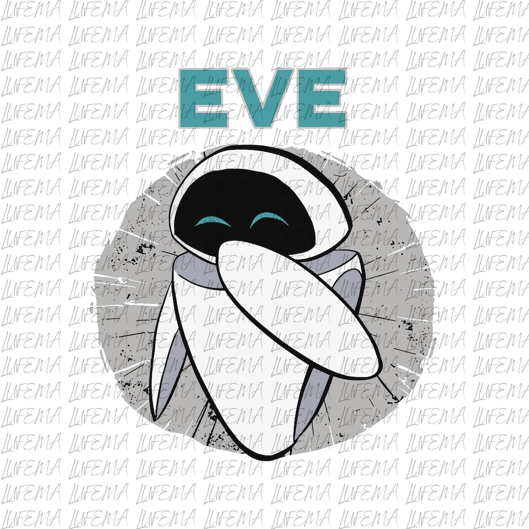 Disney Pixar Eve PNG, Wall-e and Eve Characters PNG, Disney PNG, Eve ...