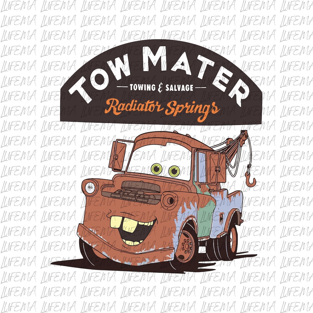Tow Mater PNG, Mcqueen and Friends PNG, Lightning Mcqueen PNG, Disney ...