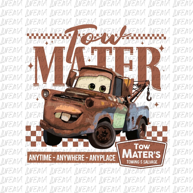Tow Mater PNG, Mcqueen and Friends PNG, Lightning Mcqueen PNG, Disney ...