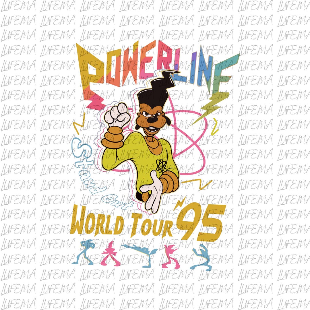 Goofy Max Powerline World Tour PNG, Goofy Movie PNG, Goofy Movie ...