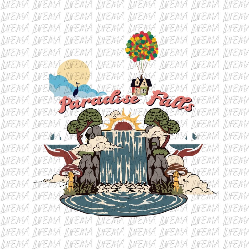 Up Paradise Falls PNG, Disney Pixar up PNG, up Characters PNG, Disney ...