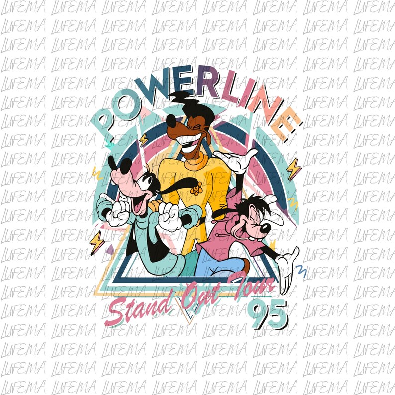 Goofy Max Powerline Stand Out PNG, Goofy Movie PNG, Goofy Movie ...