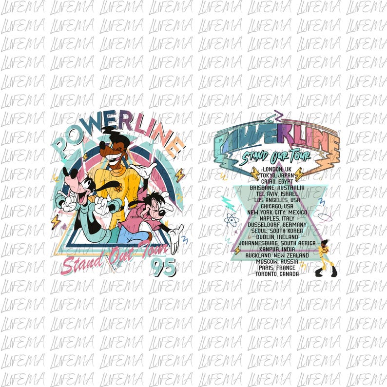 Goofy Max Powerline Stand Out PNG, Goofy Movie PNG, Goofy Movie ...