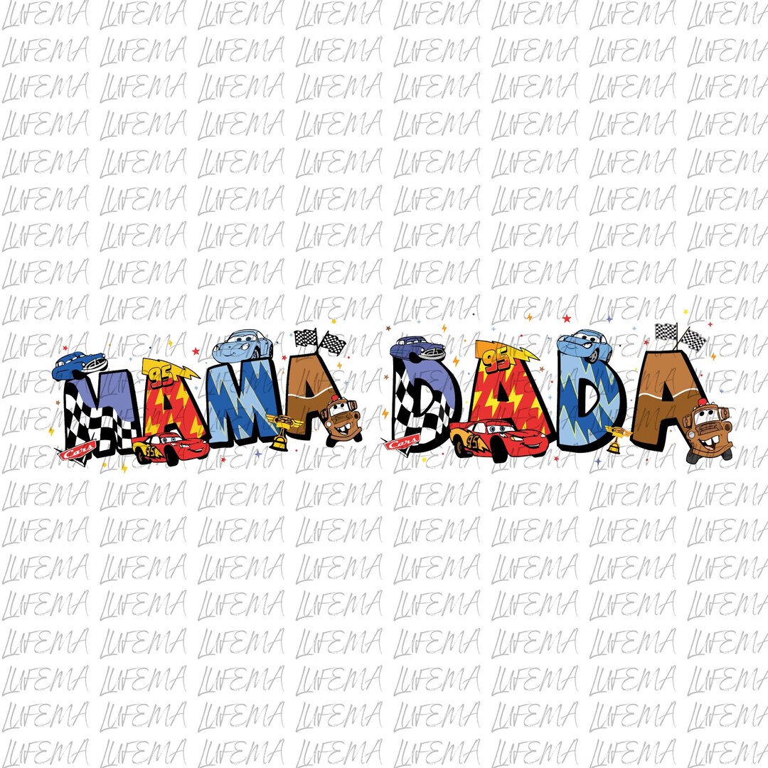 Cars Mama and Dada PNG, Mcqueen and Friends PNG, Lightning Mcqueen PNG ...
