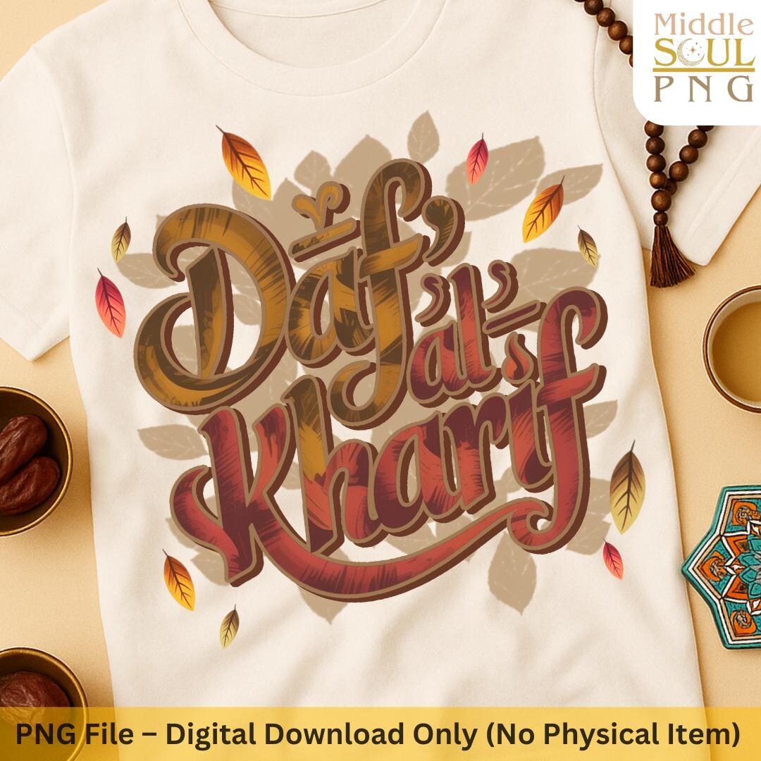 Fall Daf’ Al-kharif PNG – Middle Eastern Sublimation Design, Vintage ...