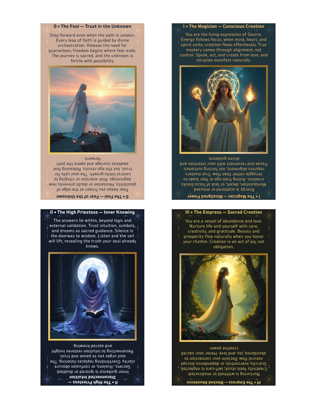 Veil of Truth Tarot - Major Arcana. A Journey Beyond Illusion. A Mirror ...