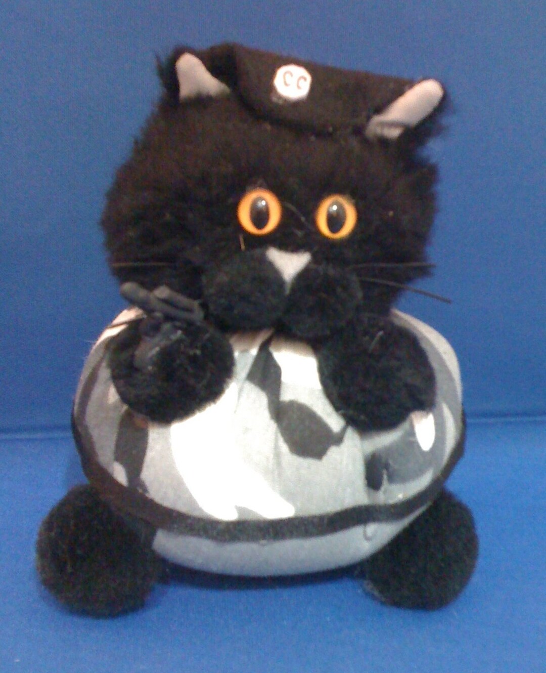 READY TO SHIP Commando Kitty Hero Cat Purrsonality Fiber Art ...