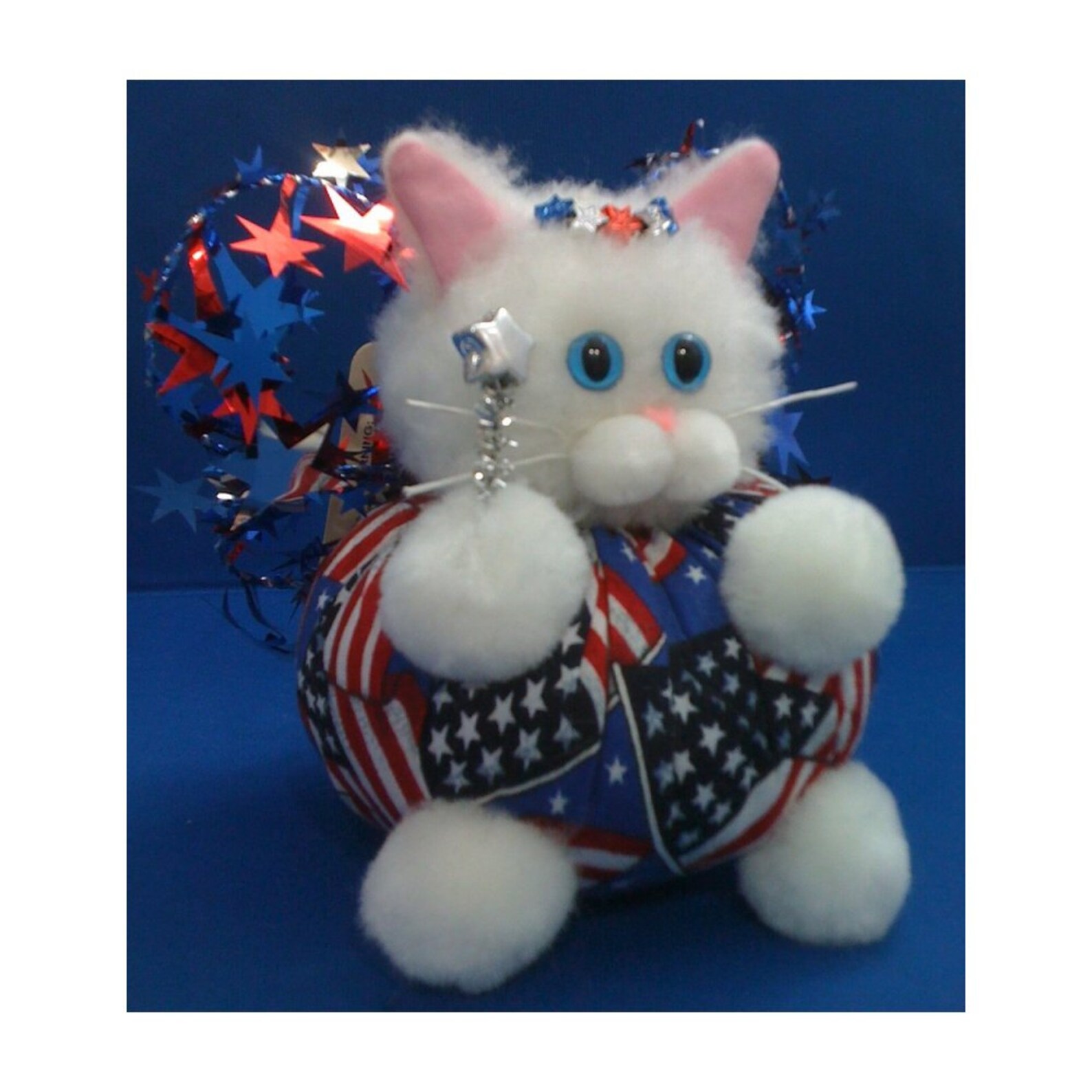 Liberty - Independence Day Cat Purrsonality - Fiber Art Collectible 134 ...